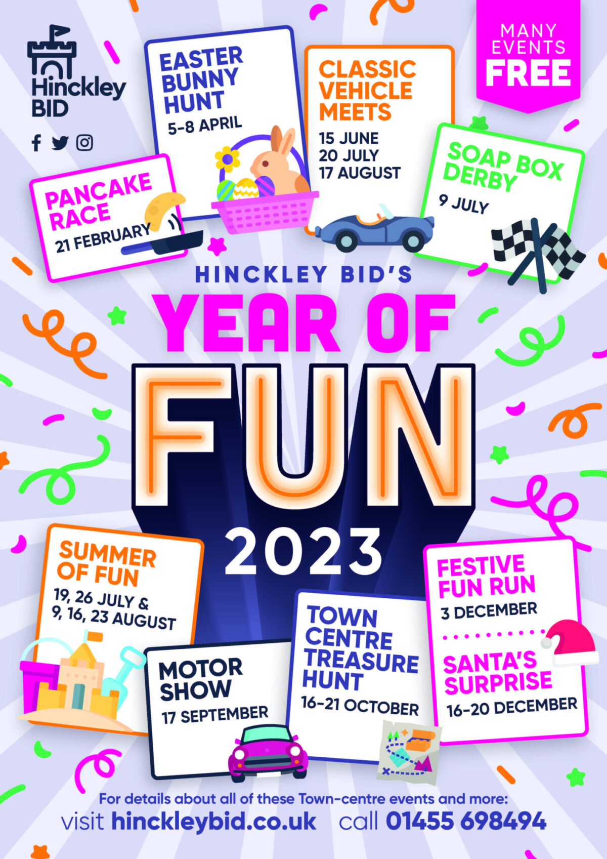 Hinckley Town Centre's Year of Fun 2023!